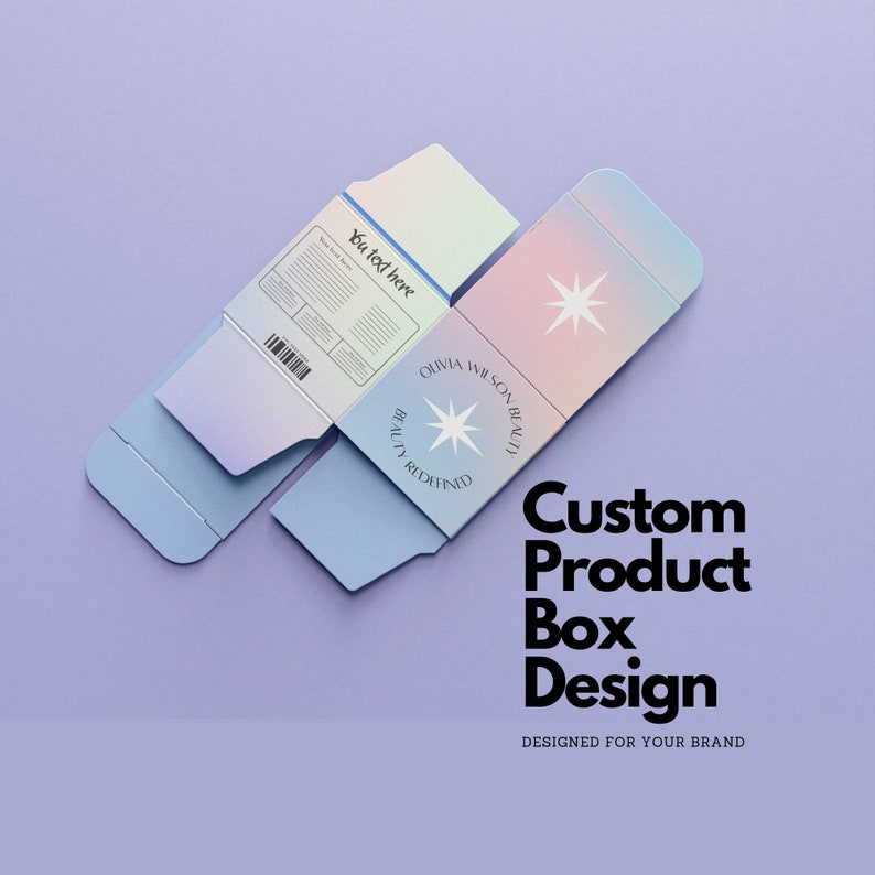 Custom Product Packaging Design for Small Business, Eyelash Box ...