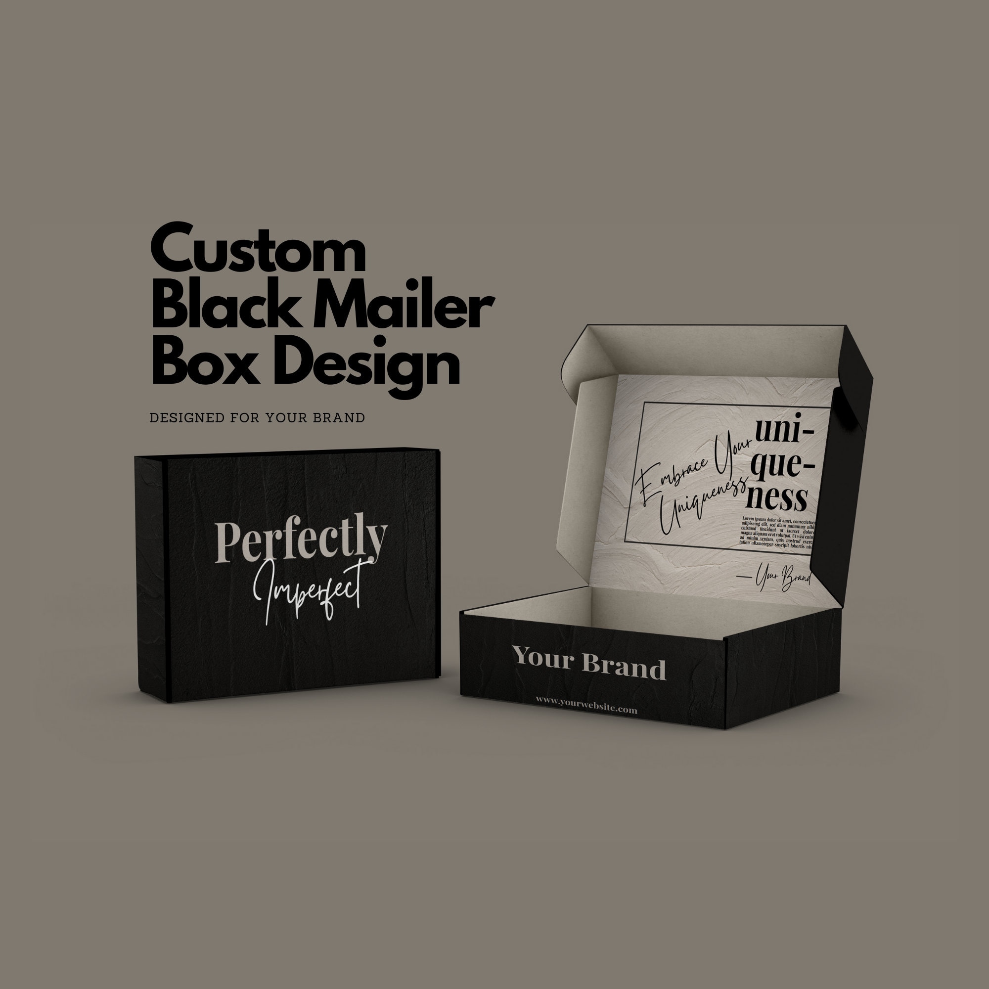 Custom Mailer Box Design Template | Personalized Packaging for Small ...