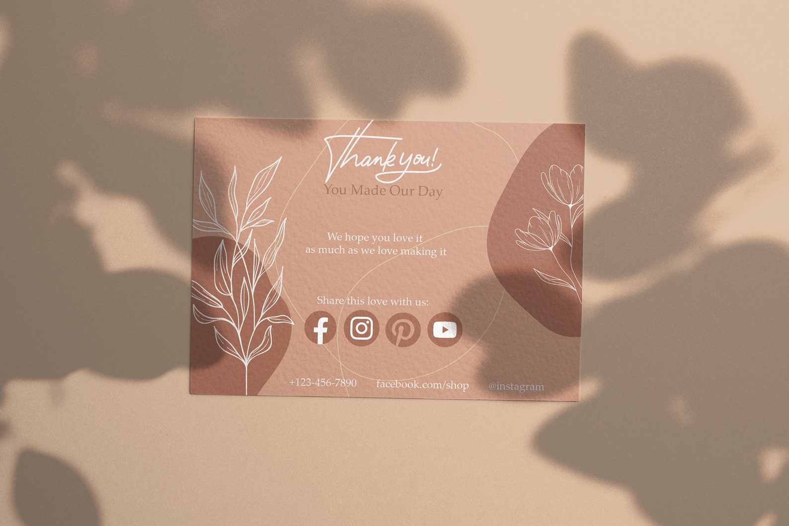 Neutral Abstract Flower Subscription Box Aesthetic Cardboard | Etsy Canada