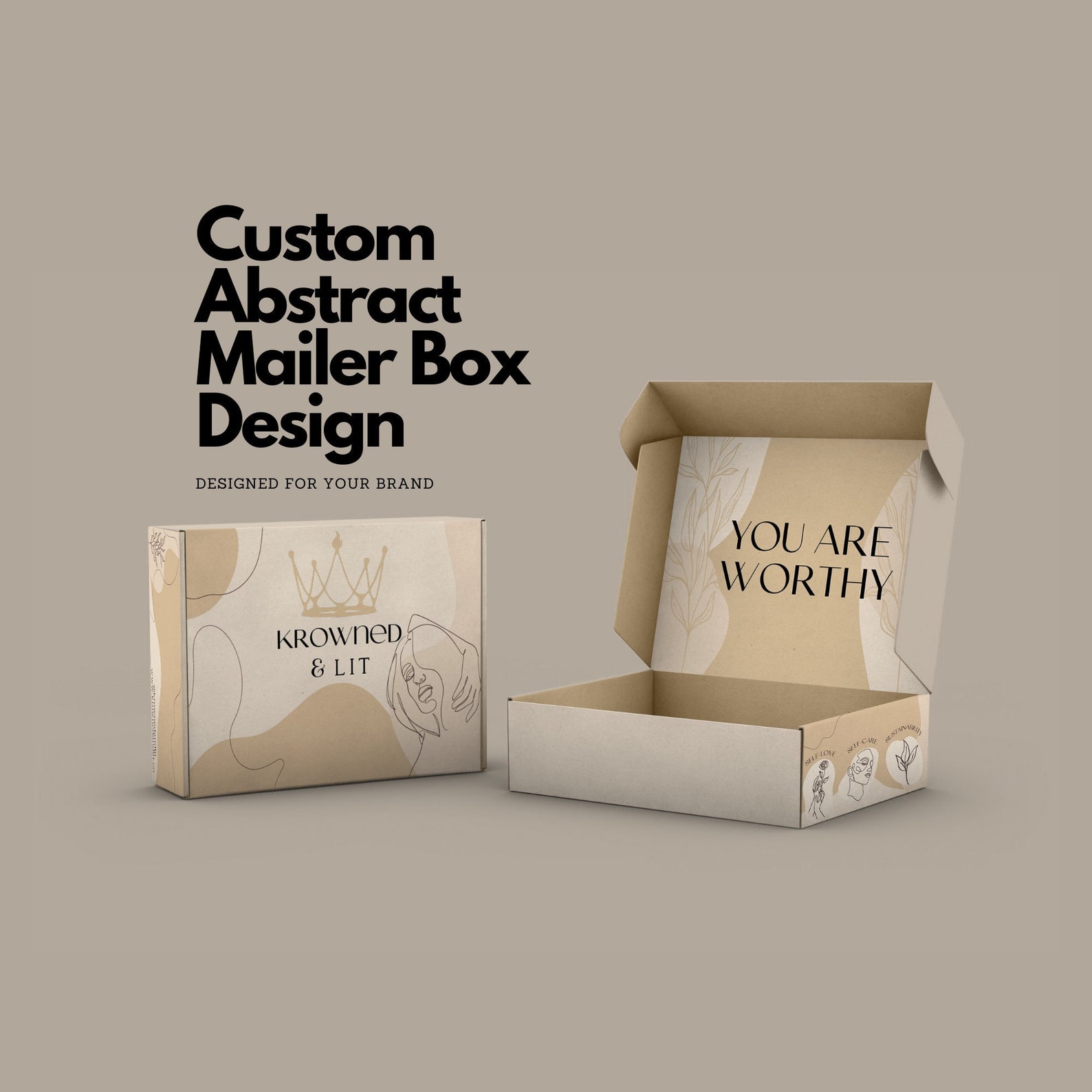 Custom Mailer Box Design Template: Personalized Business Packaging ...