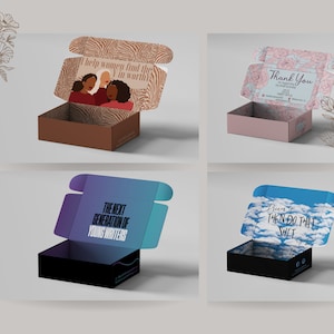 Custom Pink Mailer Box Design Template: Vibrant Brand Packaging ...