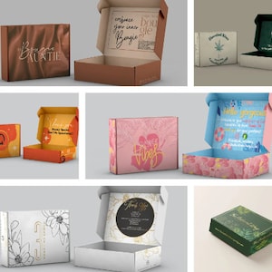 Custom Pink Mailer Box Design Template: Vibrant Brand Packaging ...