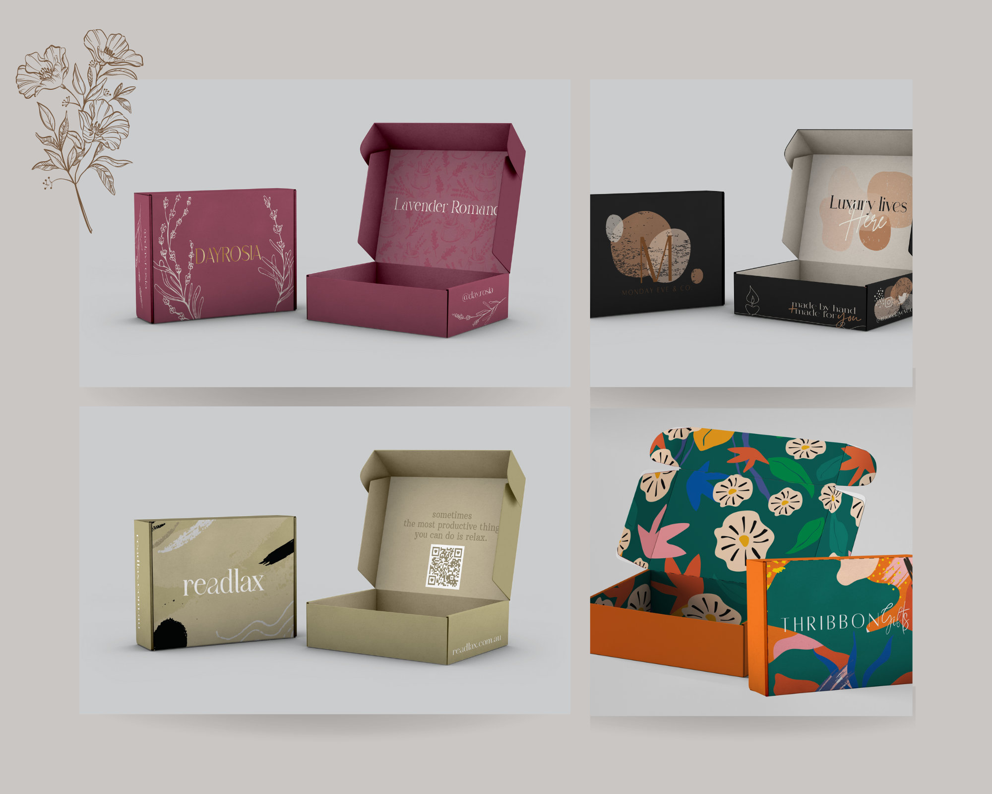 Custom Mailer Box Design Template | Personalized Packaging for Small ...