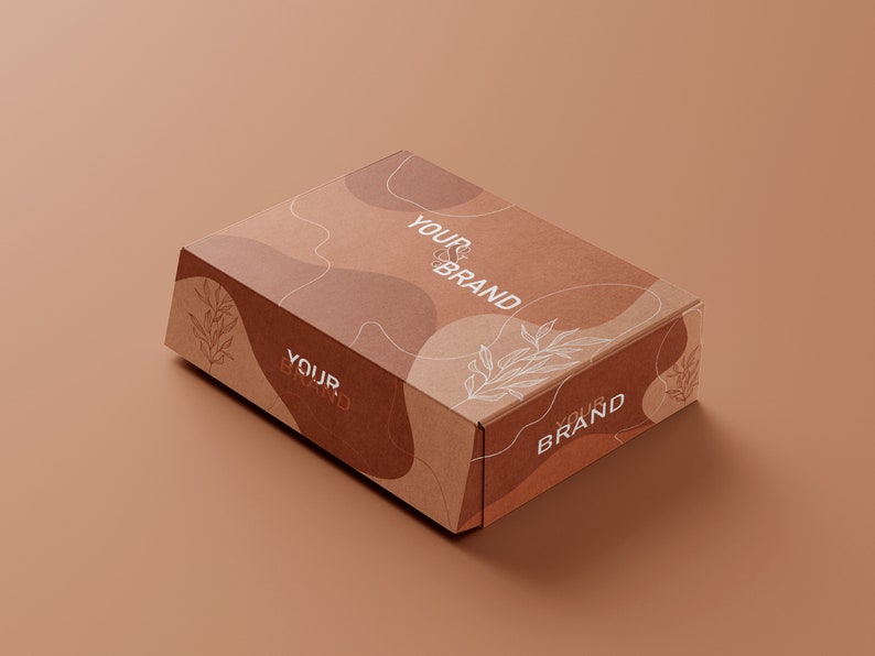 Neutral Abstract Flower Subscription Box Aesthetic Cardboard | Etsy Canada