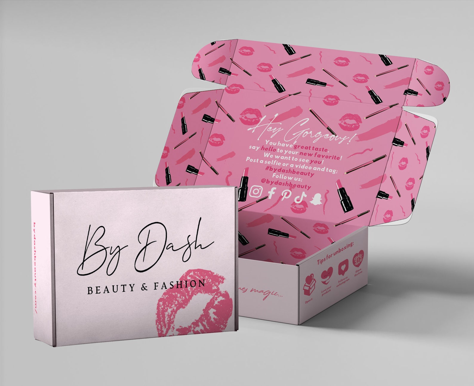 Custom Beauty Box Design Template: Printable Cosmetic Packaging ...