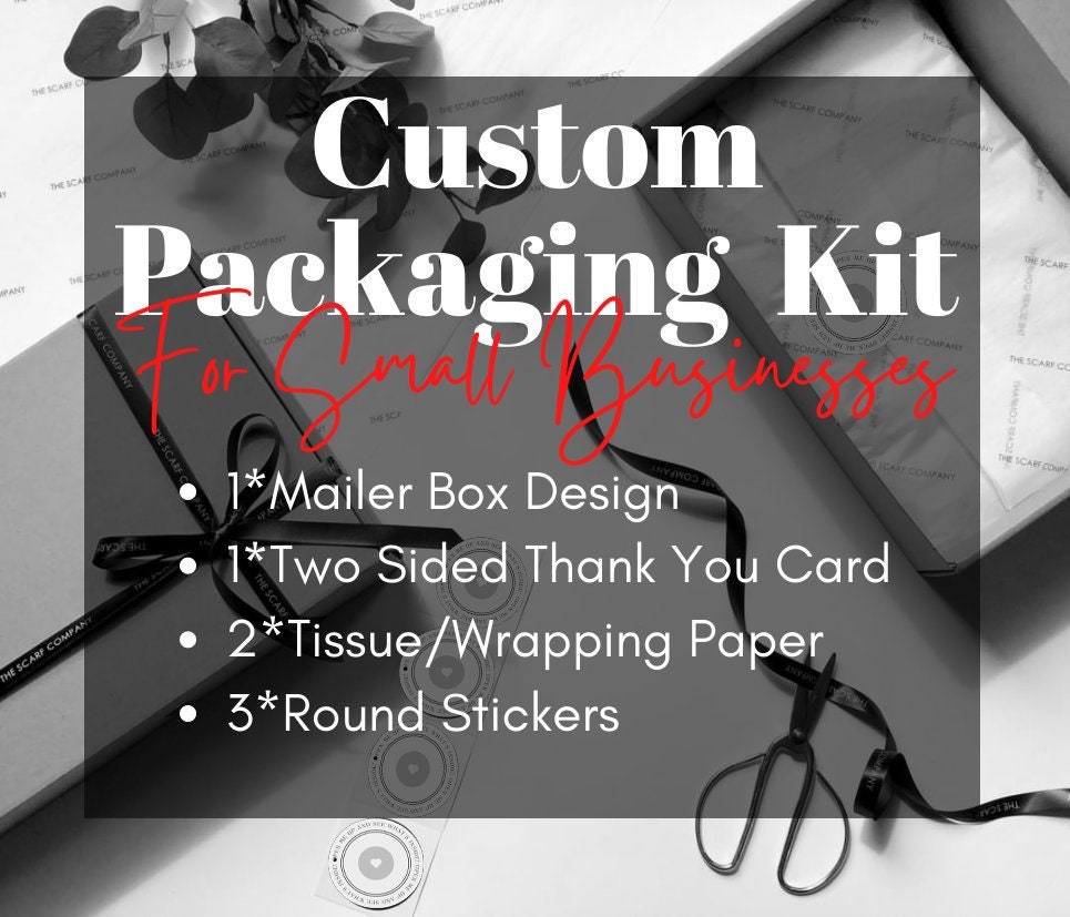 Custom Packaging Box Kit for Small Business, Customized Mailer Shipping ...
