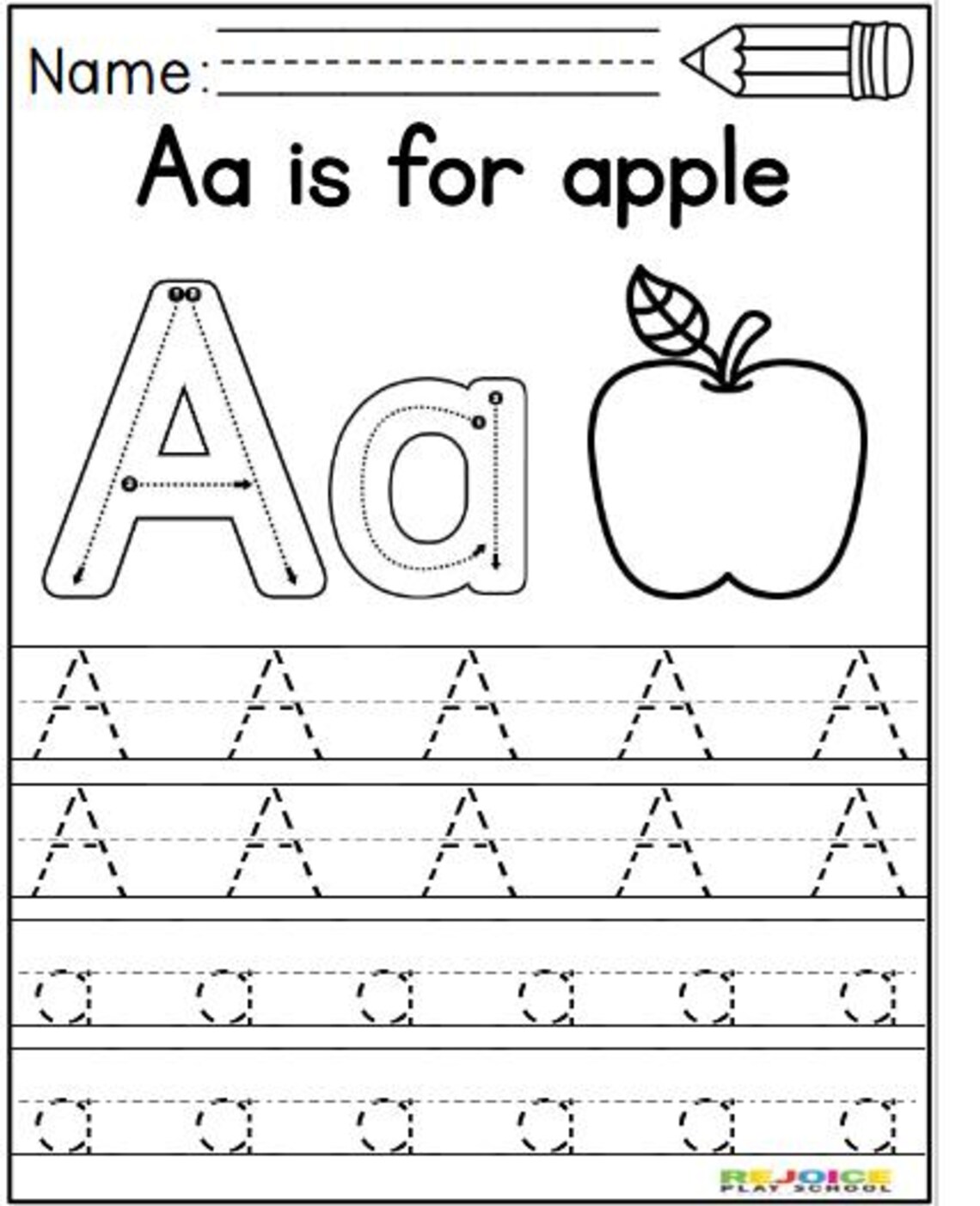 Alphabet Tracing 26 Pages Worksheets for Kids, Digital Products Letter ...