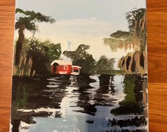 Swamp Scene Painting - Etsy