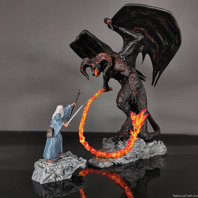 Gandalf Vs Balrog Diorama Stl File | Etsy Gandalf Vs Balrog Diorama Stl File | Etsy