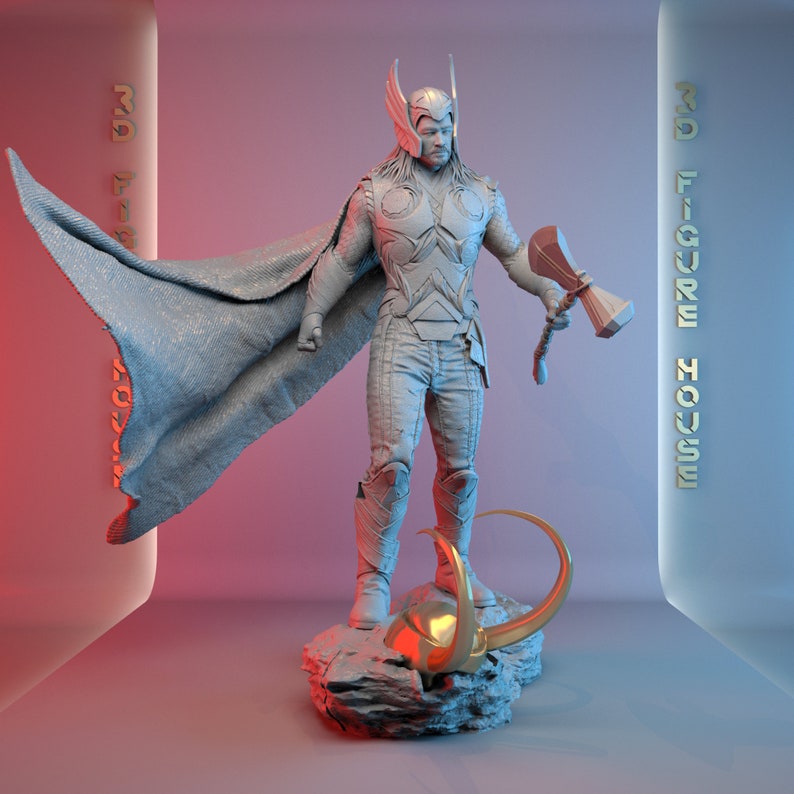 Thor Comic Figure 3d Print Stl File | Etsy UK