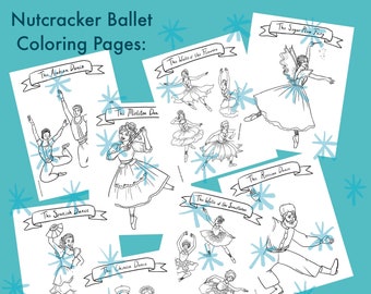 nutcracker ballet coloring pages free