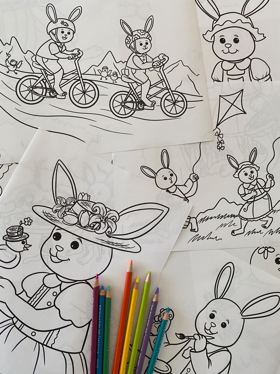 10 Easter Coloring Pages PDF - Etsy Canada