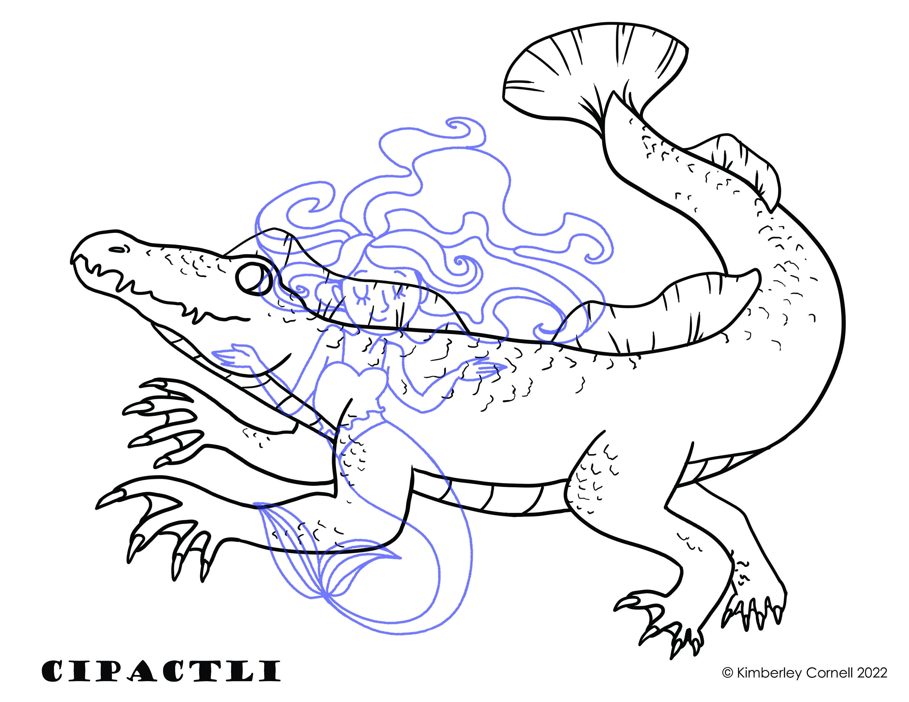 Fantasy Creatures Coloring Pages - Etsy