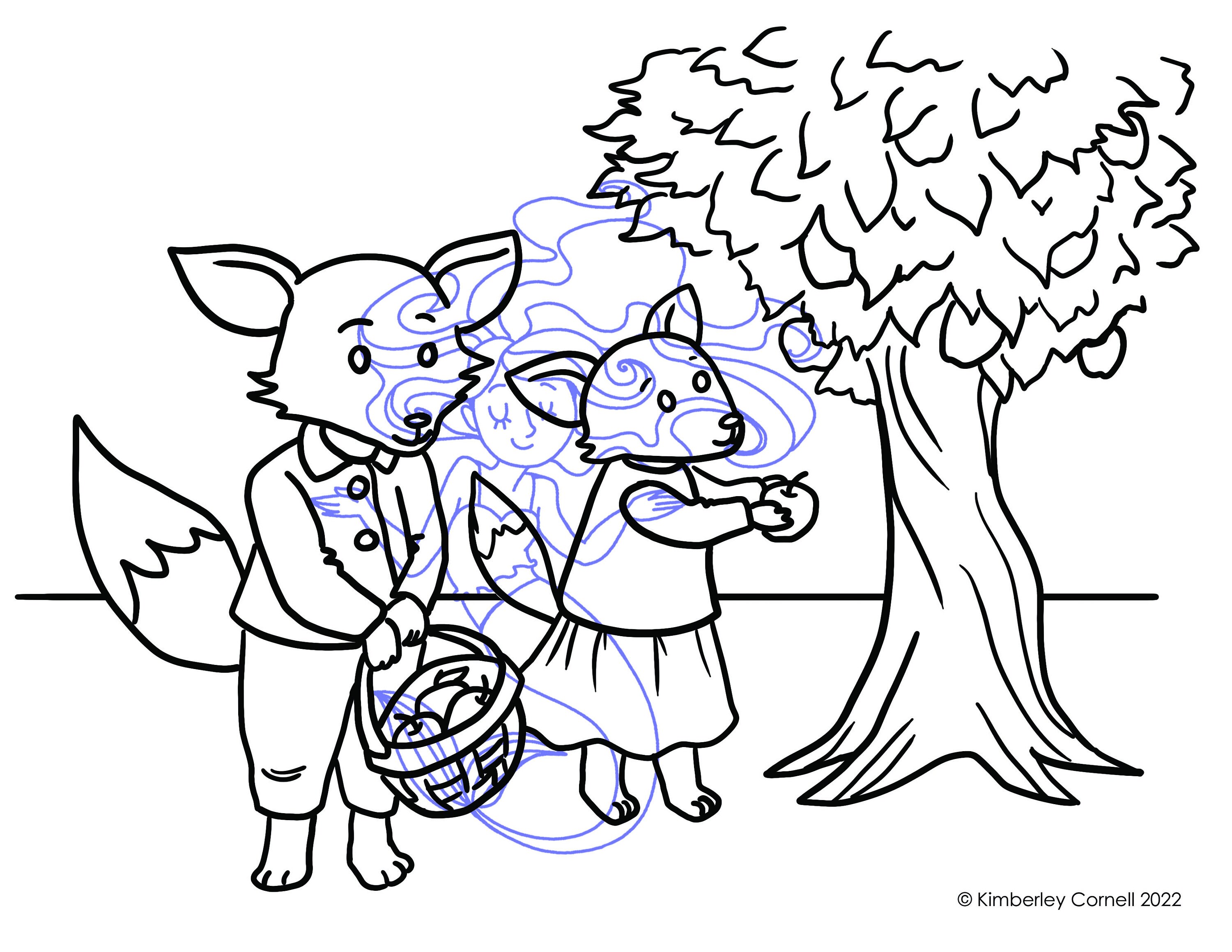 10 Fall Themed Coloring Pages Digital PDF - Etsy