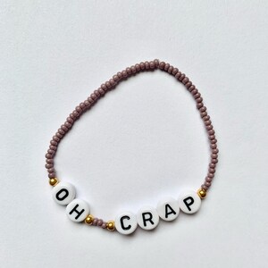 Custom/personalised Subversive/rude/funny Beaded Bracelets - Etsy