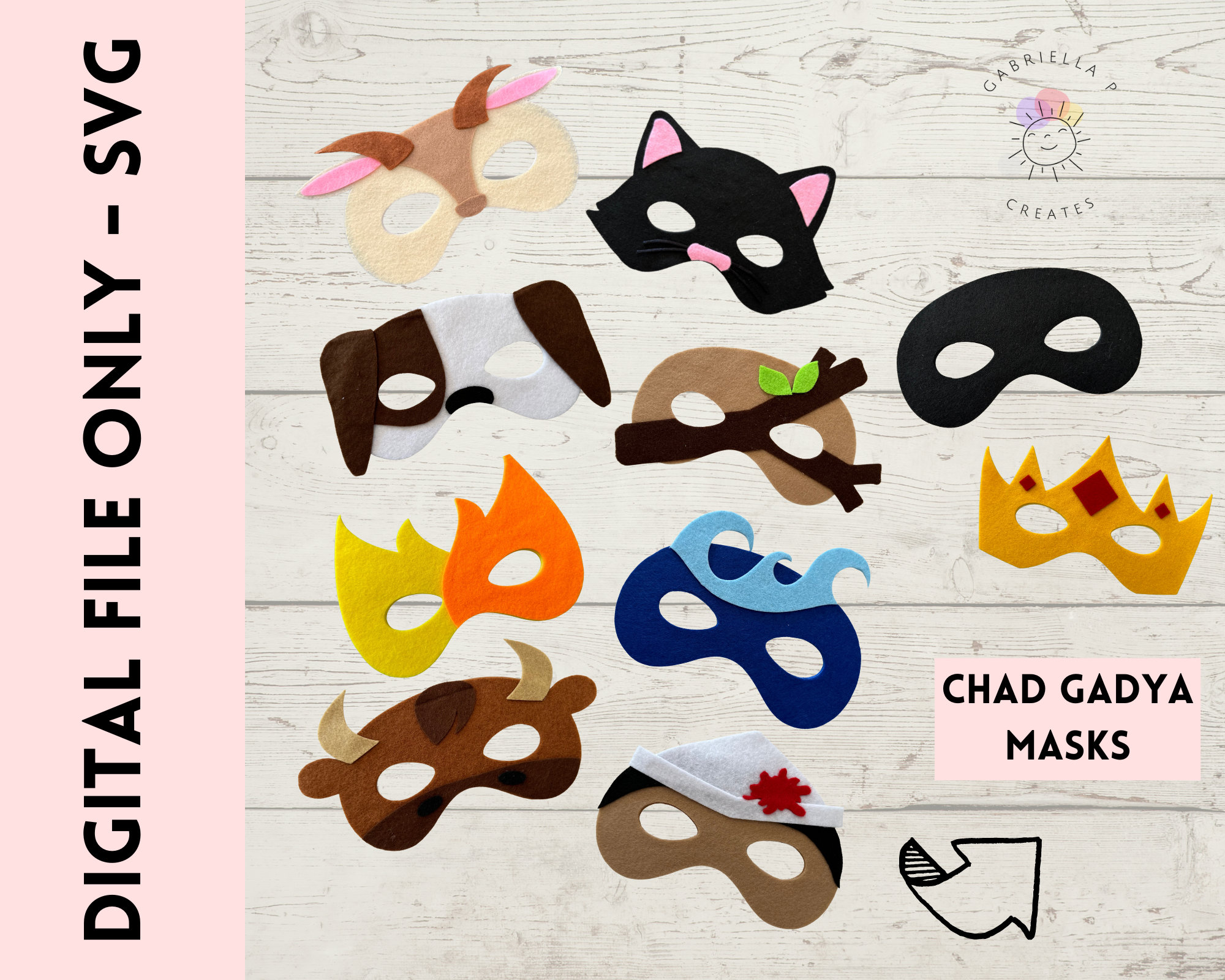 Chad Gadya - One Little Goat Masks Passover DIGITAL FILE - Etsy