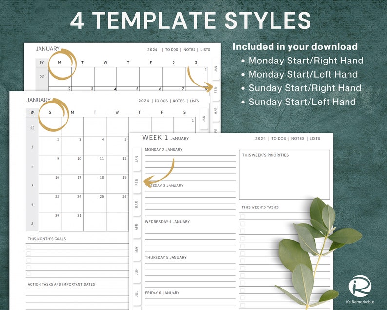 2024 Ultimate Planner, Remarkable2 2024 Template, Remarkable 2024 ...