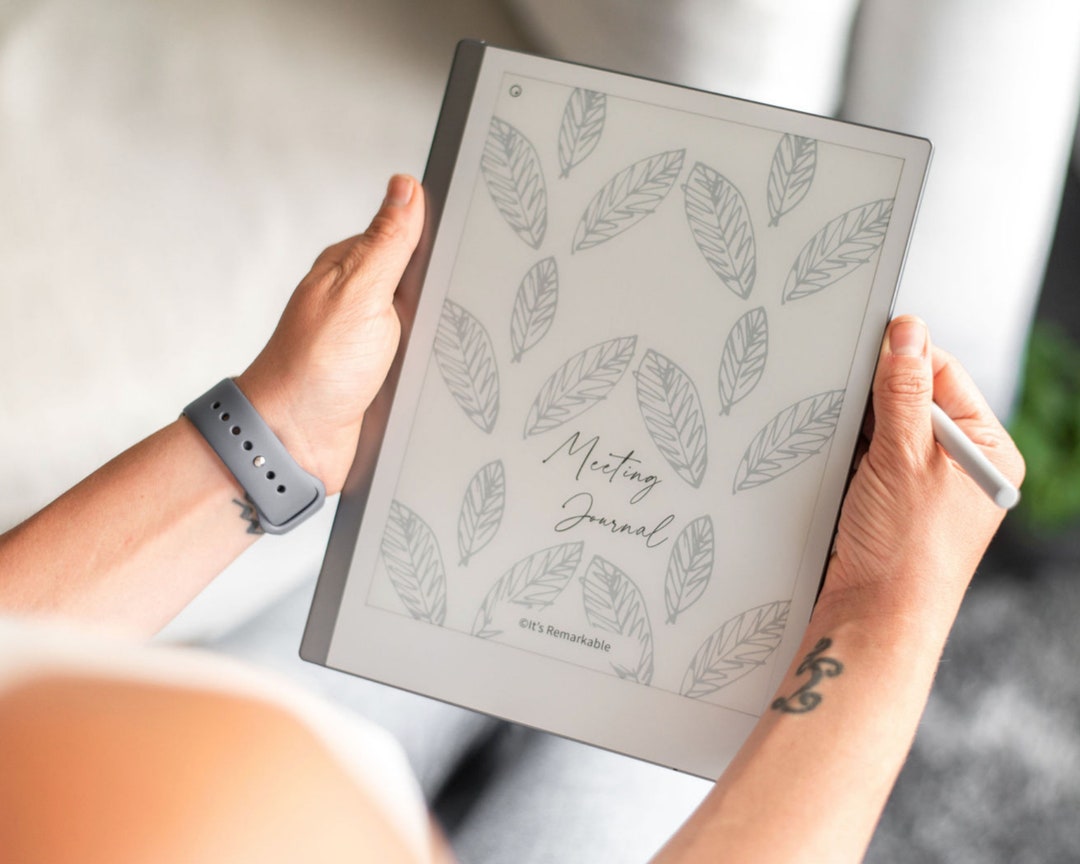 Undated Meeting Journal Stylized | Remarkable 2 Template | Elegant ...