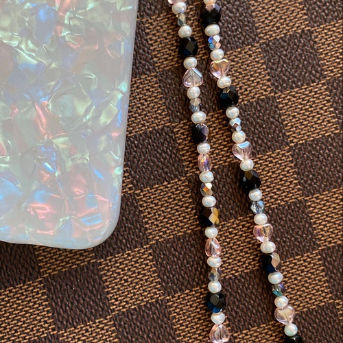 Pink and Red Phone Charm Strap - Etsy