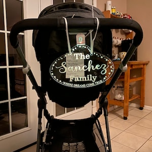 Personalized Light up Stroller Tag Sign, Stroller Spotter, Custom ...