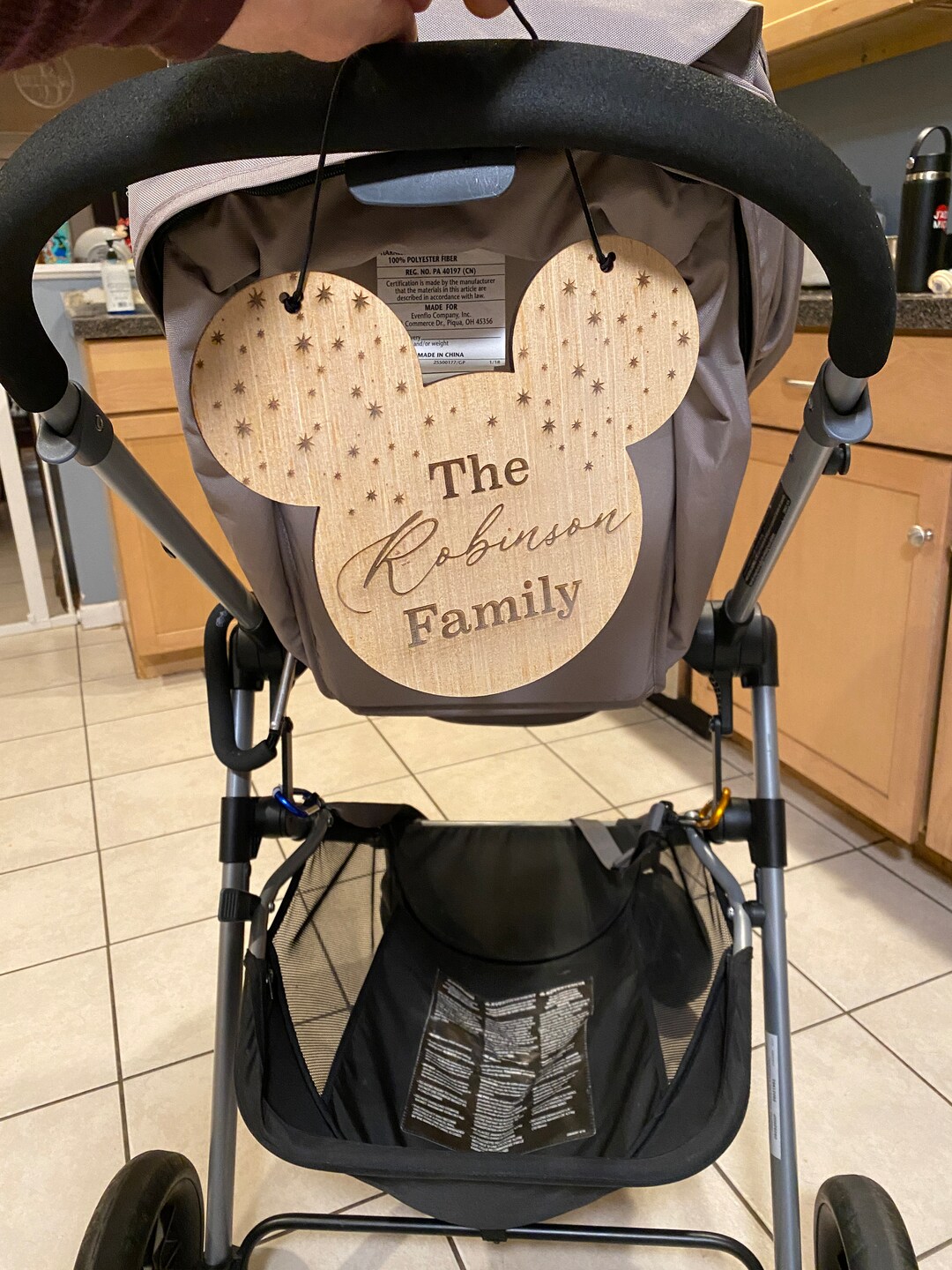 Personalized Stroller Tag, Stroller Spotter, Tag, Custom Stroller Tag ...