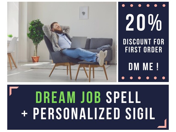 Dream Job Spell and Personalized Sigil Land the Job Career - Etsy Australia