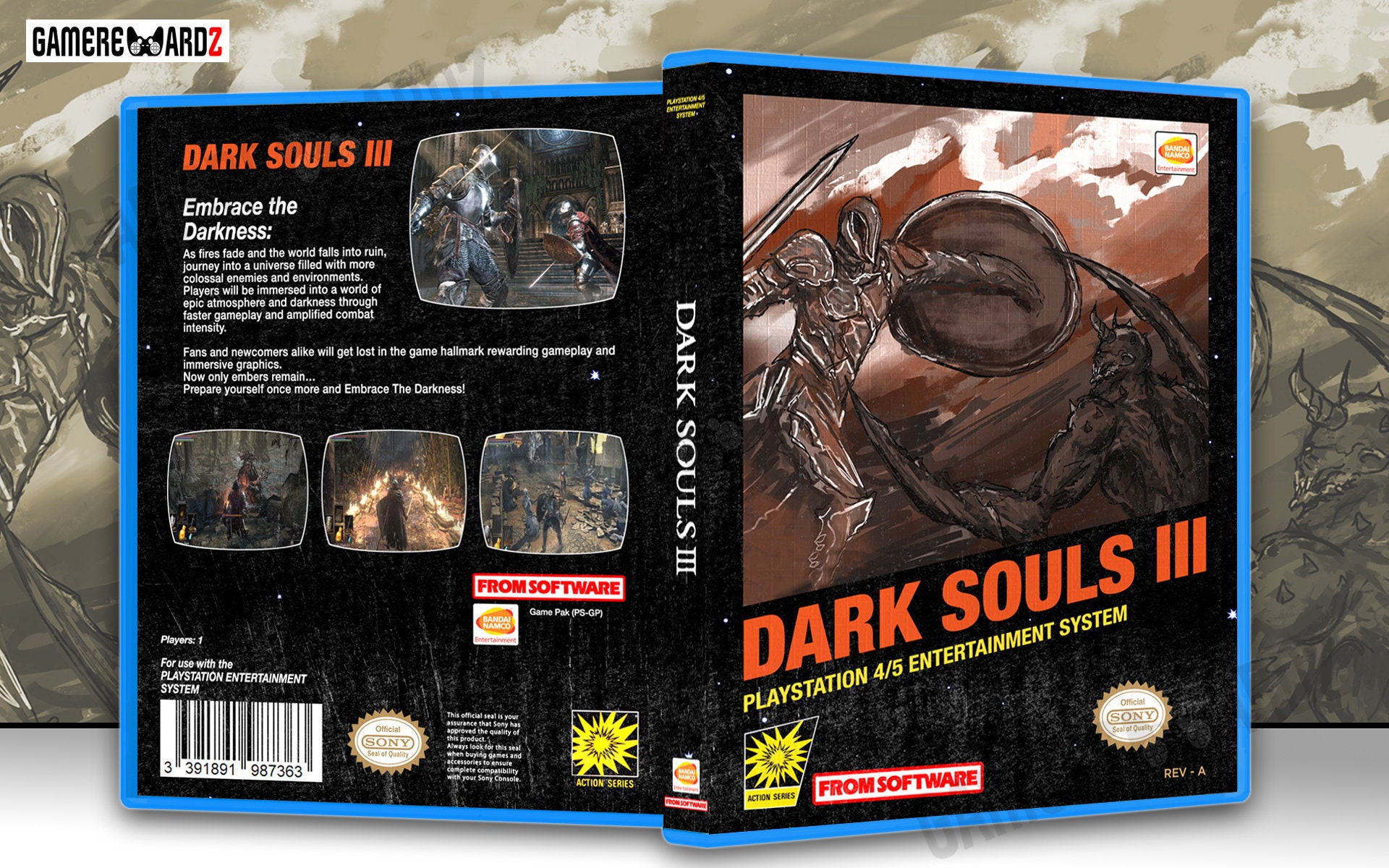 Custom Game Cover Ps4 Ps5 Dark Souls 3 DOWNLOAD - Etsy.de