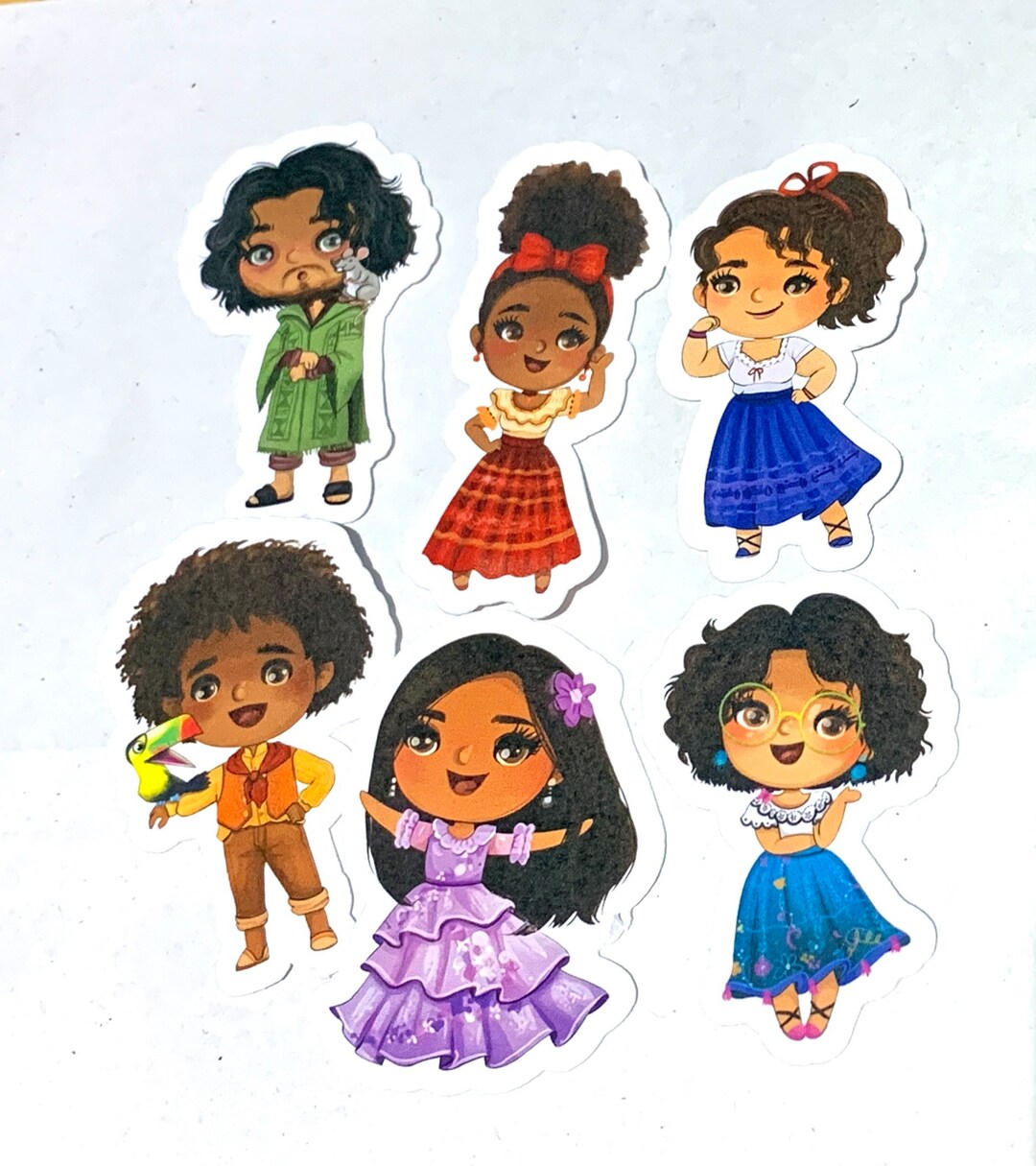Die Cut Encanto Character Stickers. Set of 6. Mirabel Bruno - Etsy