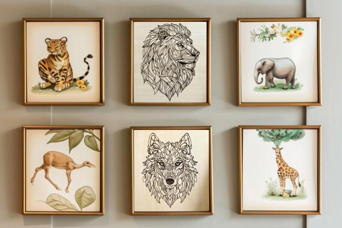 Lion Wall Art Wood Burnt Sign - Etsy