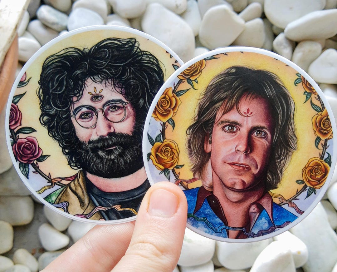 Grateful Dead Sticker Pack for Deadheads, Boho, Hippy, Festival Lover ...