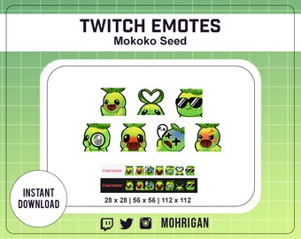 Kawaii Mokoko Emote - Etsy Finland