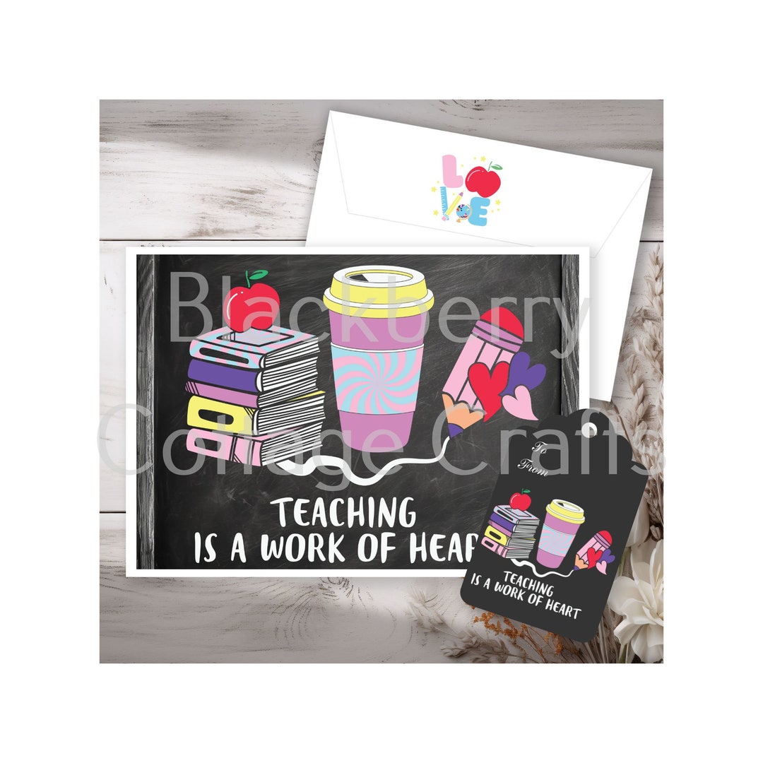 Funny Thank You Teacher Card, Matching Envelope and Gift Cards Perfect ...