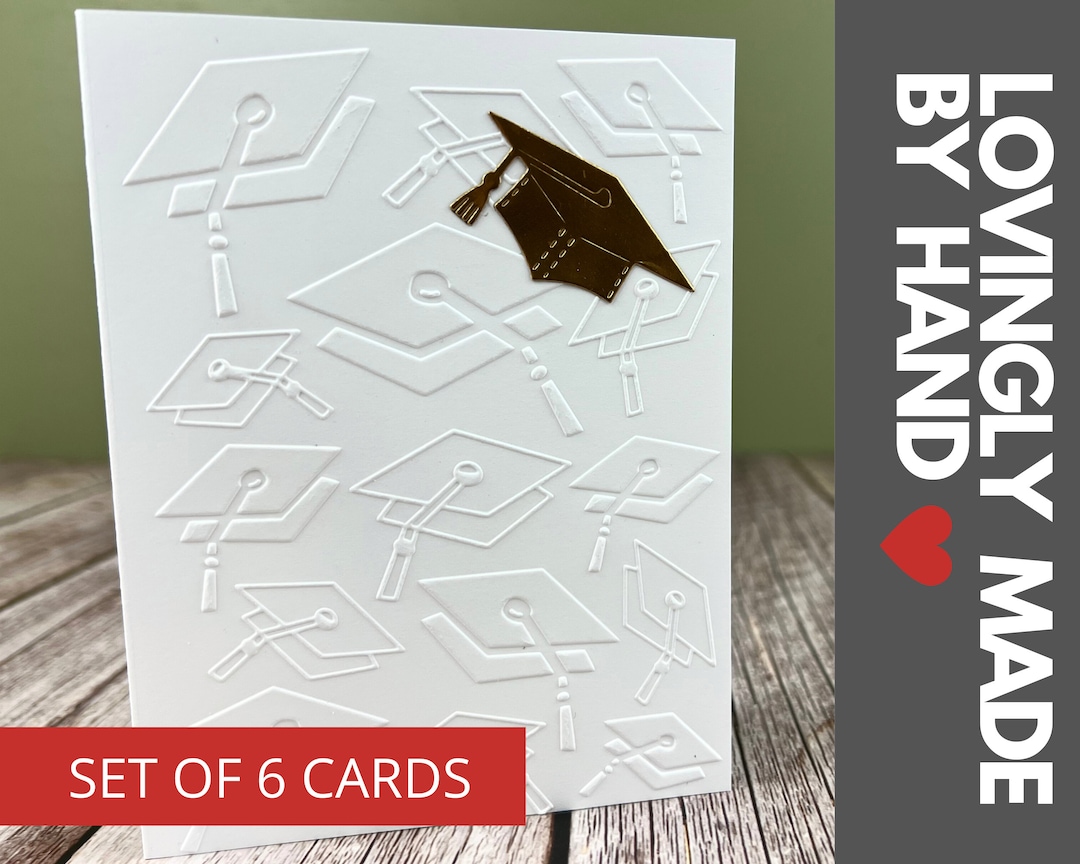 Set of 6 Handmade Graduation Cards, Hand Made Cards - Etsy