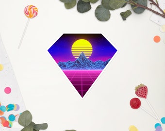 Synthwave Sticker - Etsy