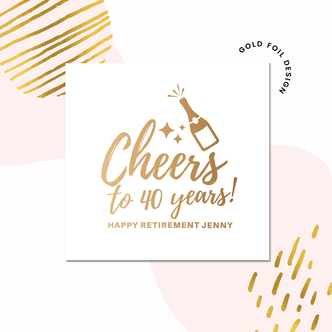 Happy Retirement Card Personalised Retirement Card - Etsy