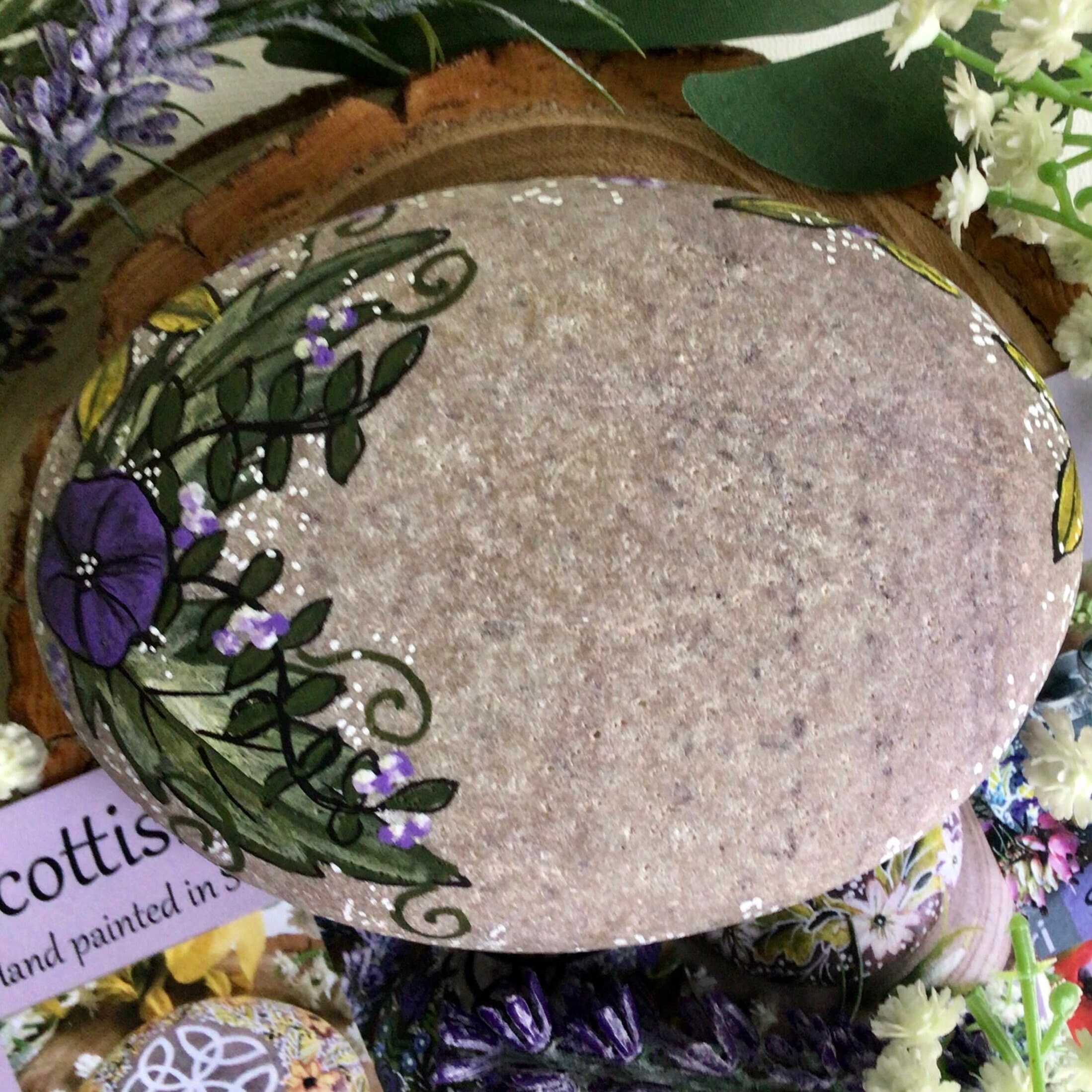 Large Scottish Oathing Stone With Double Celtic Knots and Thistle ...