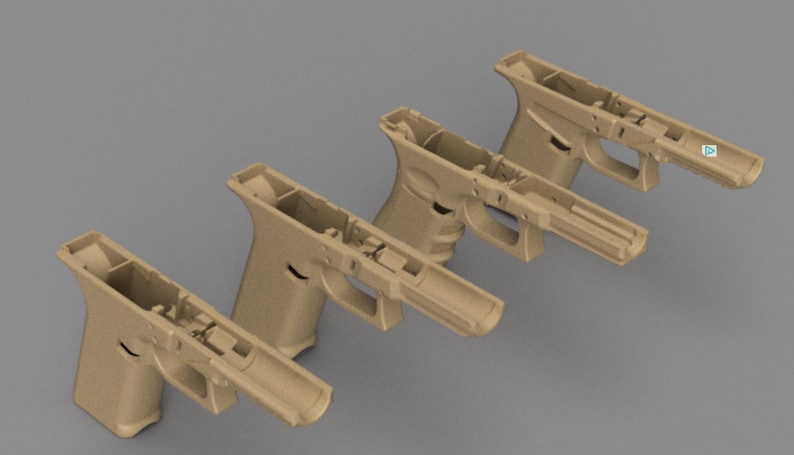 4 Glock Frames 3D PRINTABLE STL FILES | Etsy