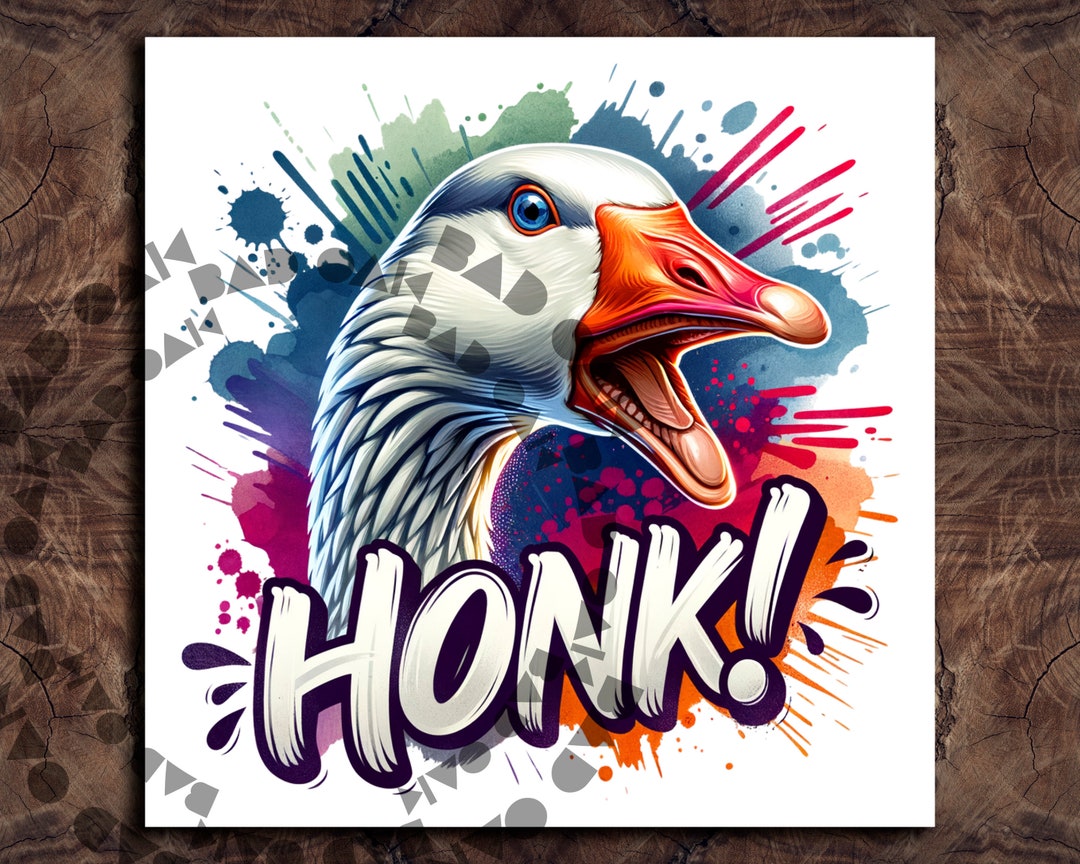 Funny Honk Goose Farm Clipart Shirt Sublimation Design Digital Download ...