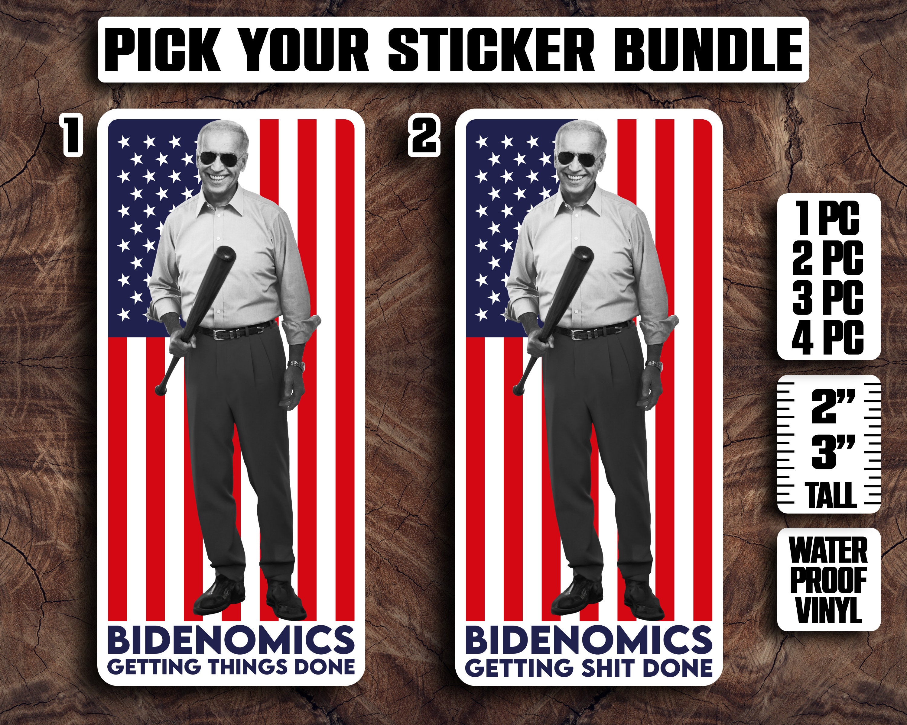 Bidenomics Dark Brandon Sticker, President 2024, Democracy Sticker, Joe ...