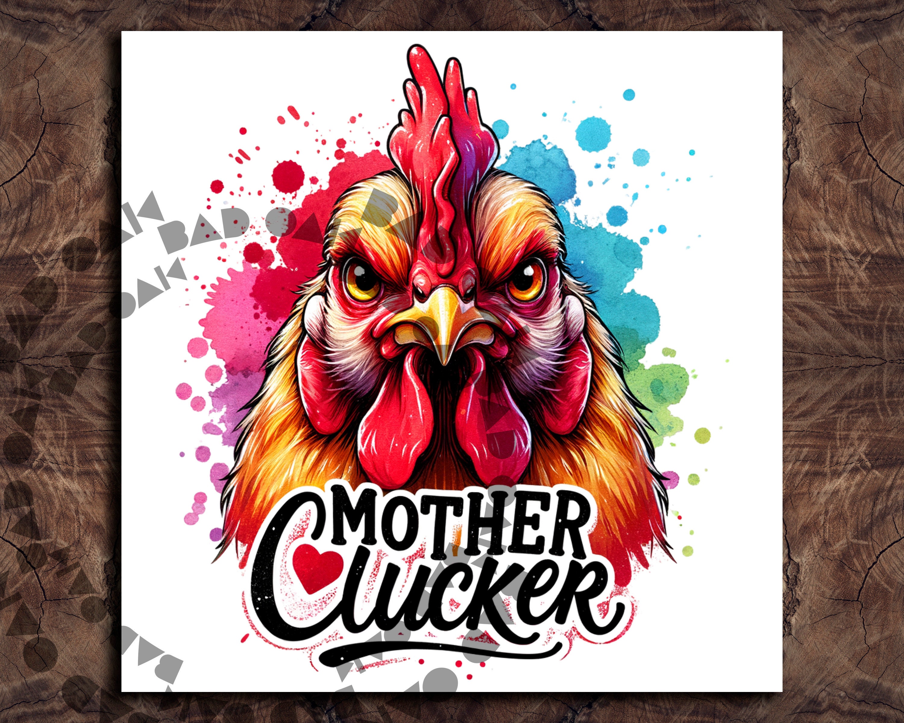 Mother Clucker Funny Clipart Shirt Sublimation Design Digital Download ...