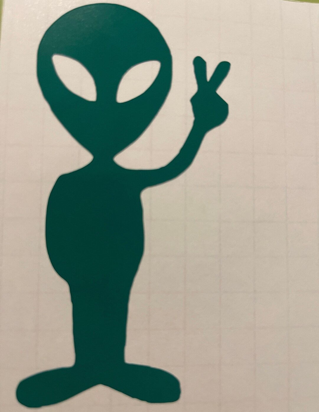 Hippie Alien Aufkleber - Etsy Österreich