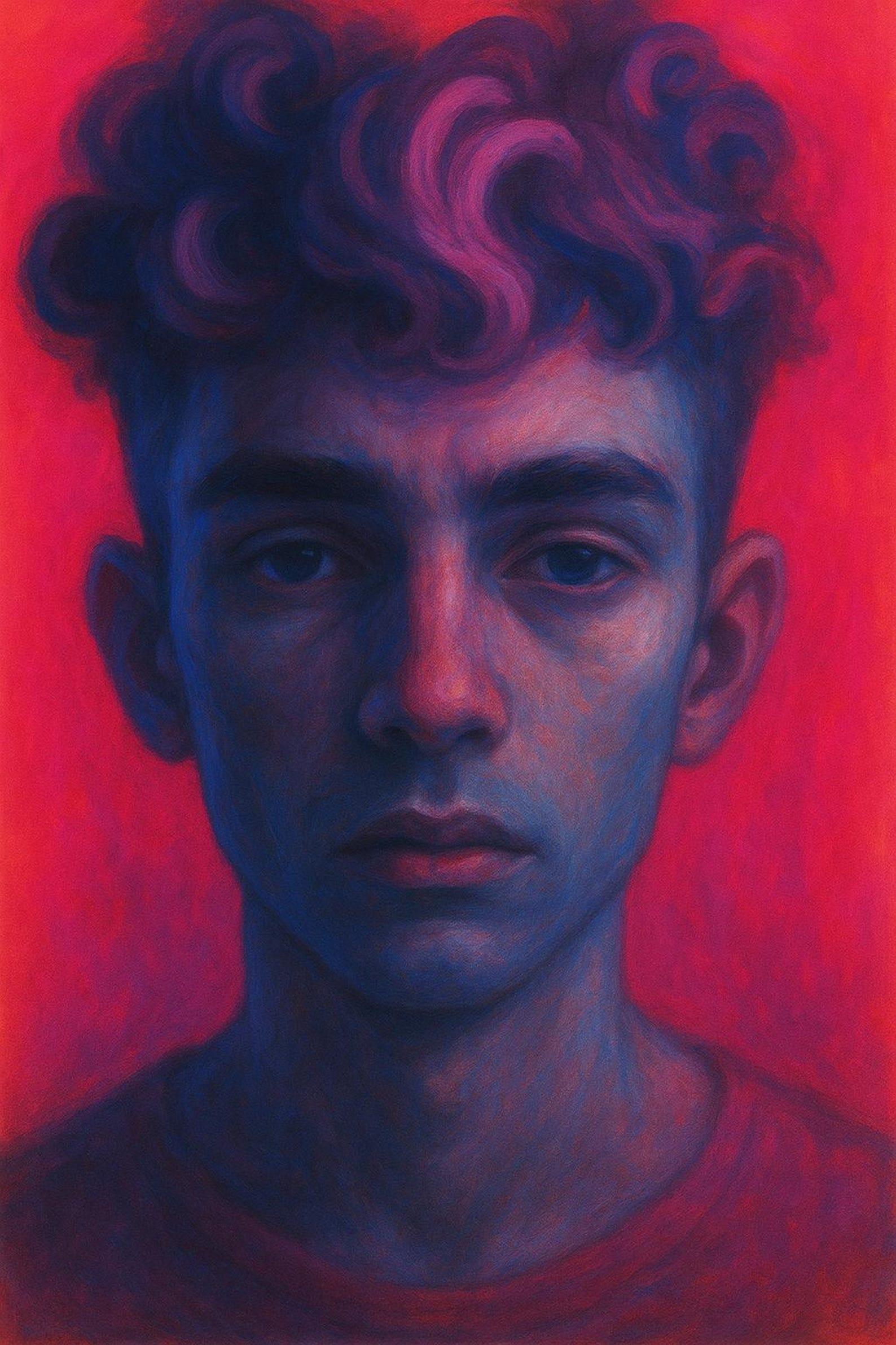 Face, AI Generated, Face of a Young Man - Etsy