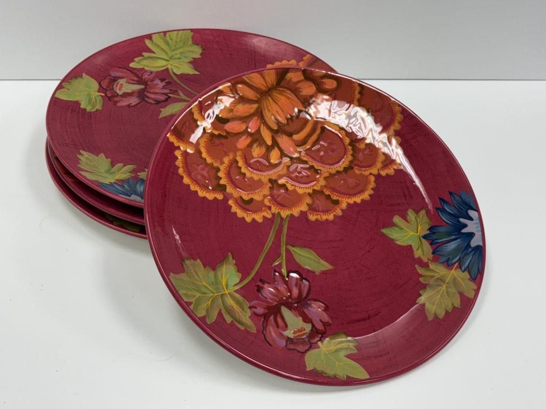 Tracy Porter Rhapsody Dinner Plates Set of 4 - Etsy