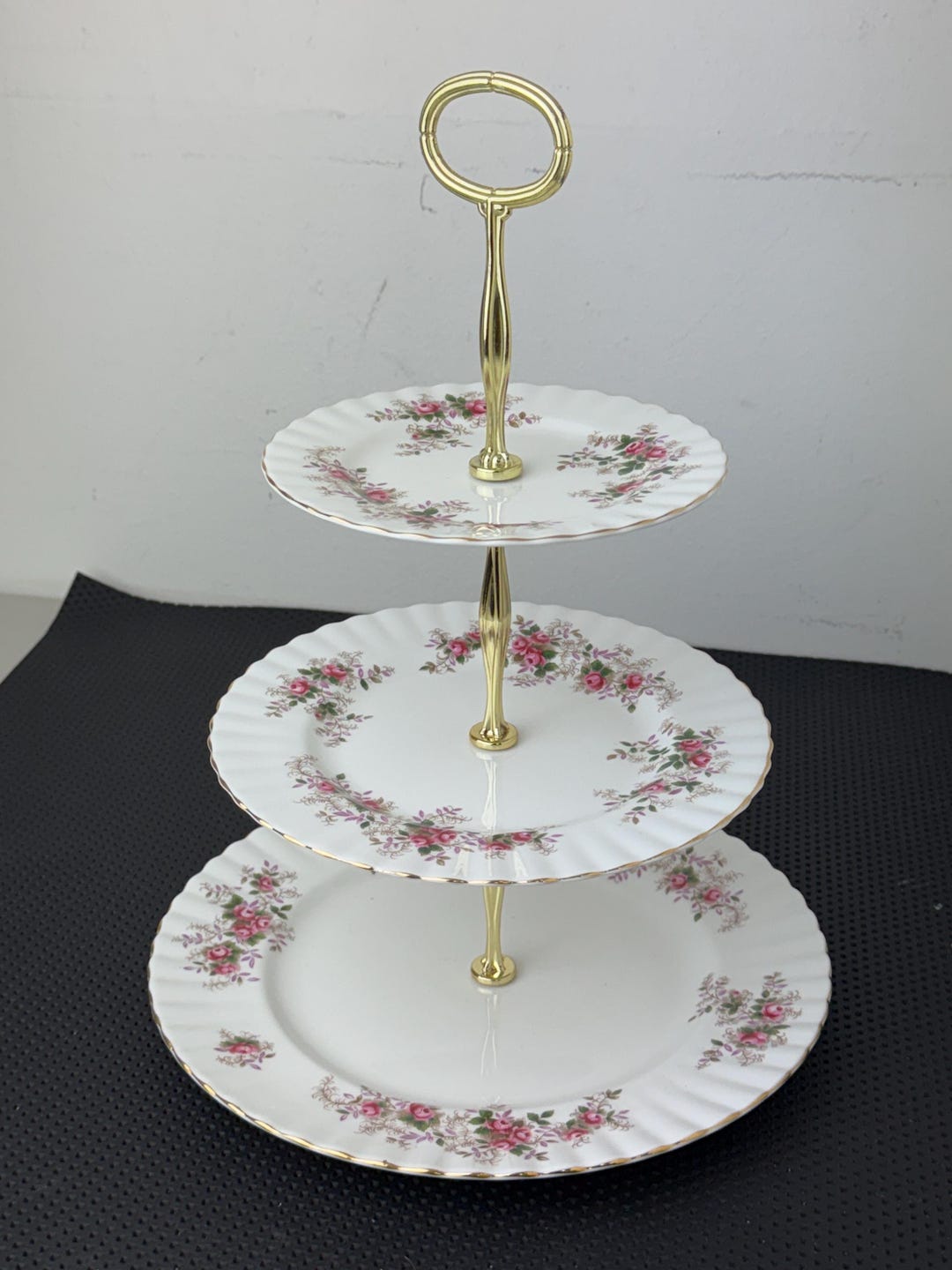 Royal Albert Lavender Rose 3 Tier Cake Stand Unused England - Etsy