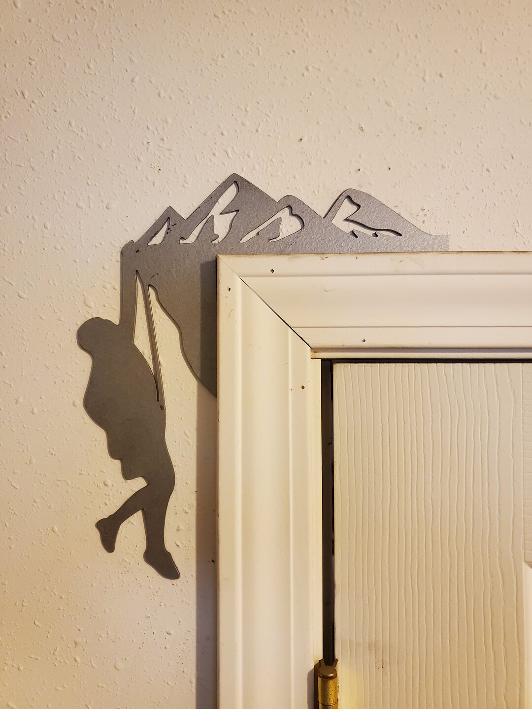 Mountain Climber Rock Climber Climb Metal Door Corner Decor Usa Made - Etsy