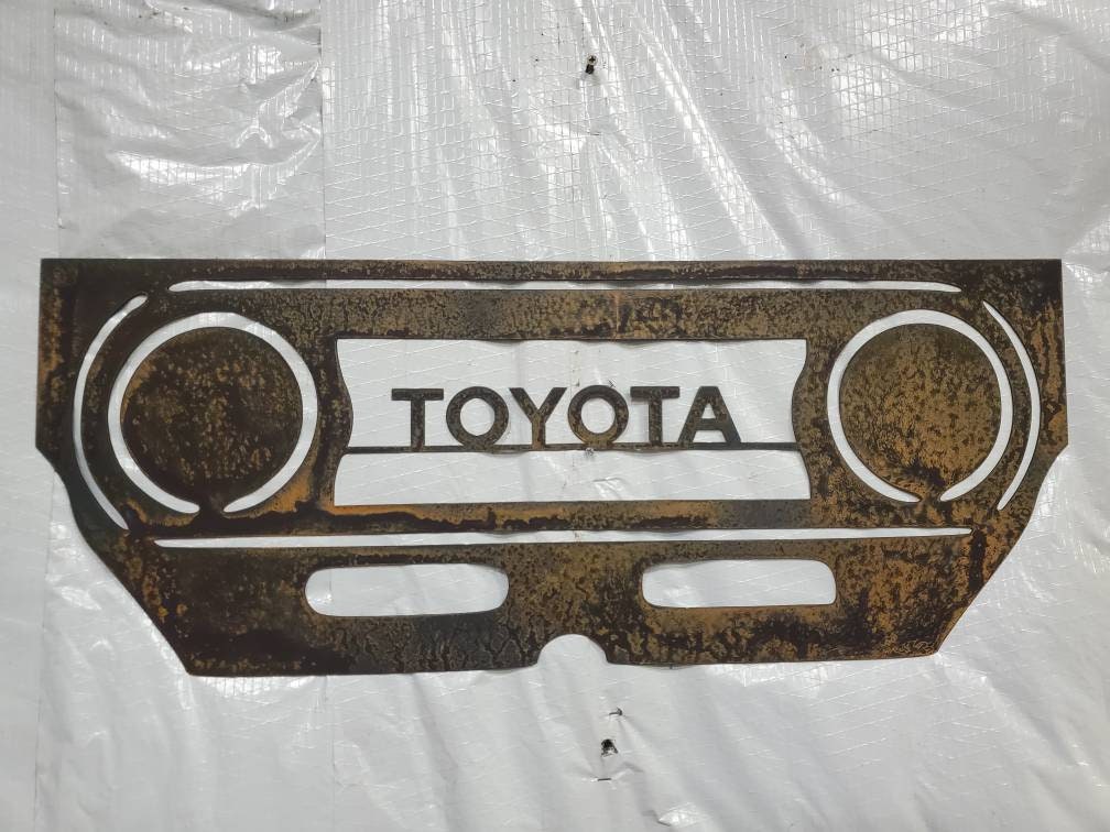 Toyota Fj40 Fj Cruiser Metal Sign Rusty Rustic Usa Made - Etsy