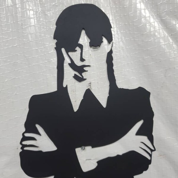 Wednesday Addams Silhouette - Etsy