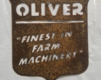 Vintage Antique Style METAL Sign OLIVER Farm Machinery 16 X 28 - Etsy
