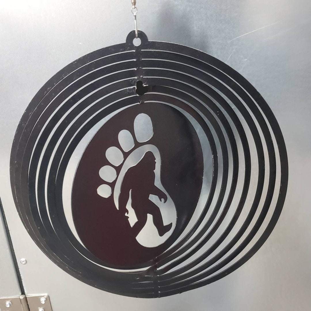 Bigfoot Sasquatch Metal Wind Spinner Usa Made Garden Gift - Etsy