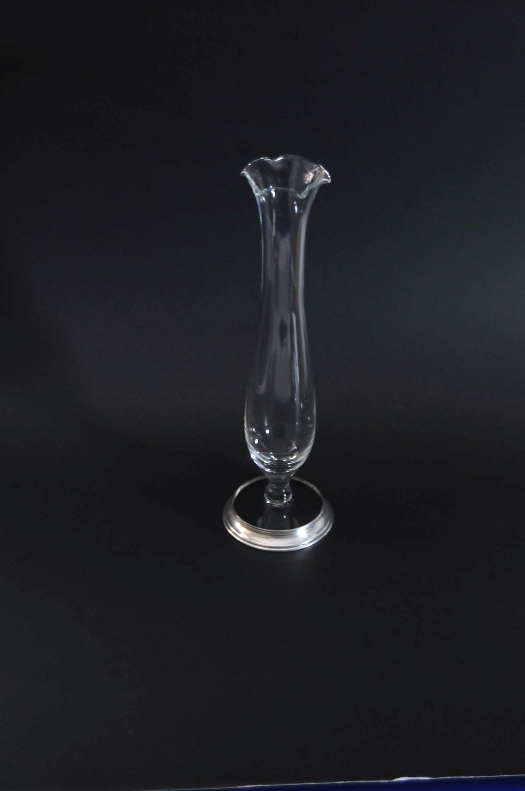 Wallace Bud Flower Vase, Sterling and Crystal, Pattern R-41, 10 3/8 ...